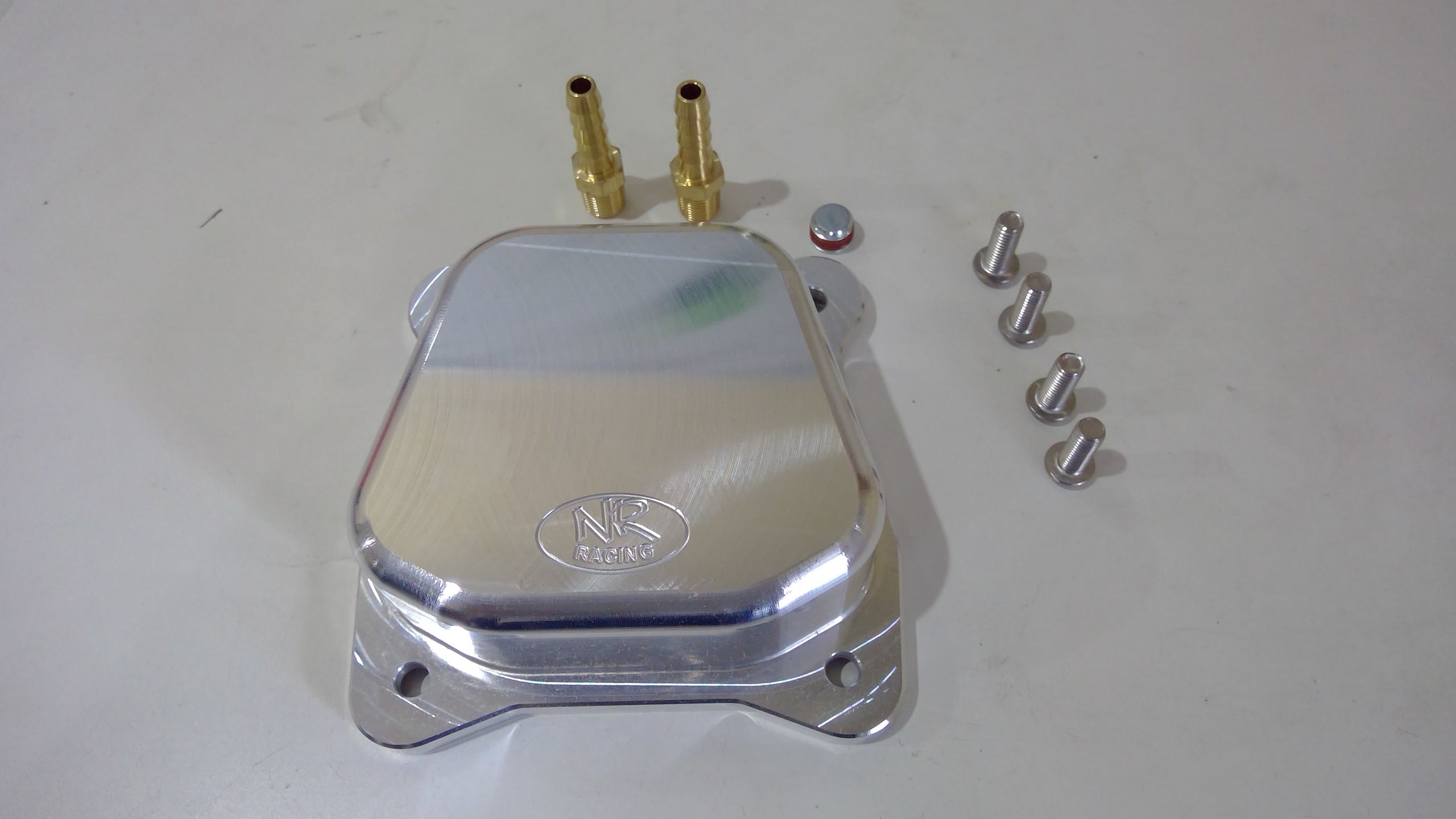 Rocker cover, valve cover billet with vent holes and barbs | LEWIS ...